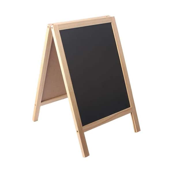 Afoxsos Freestanding Double Sided Wooden Chalkboard A Frame Tabletop ...