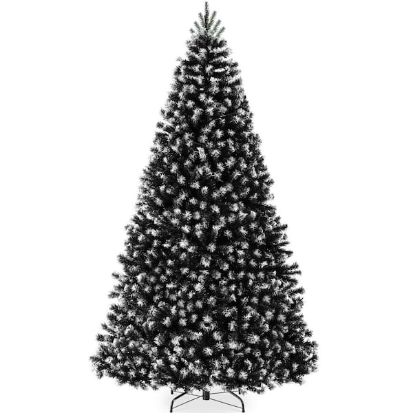 Best Choice Products 6 ft. Frosted Black Spruce, Premium Unlit Spruce ...