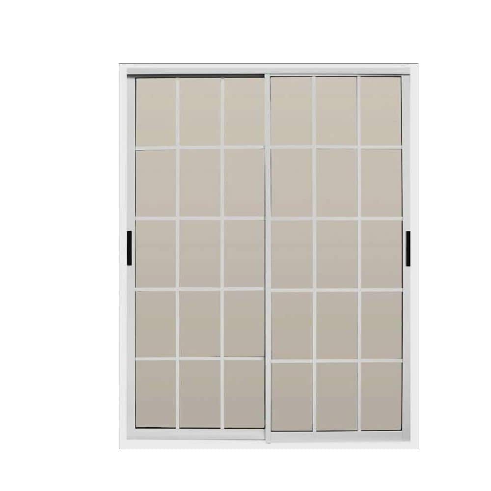 Air Master Windows and Doors 72 in. x 80 in. Aluminum Sliding French ...