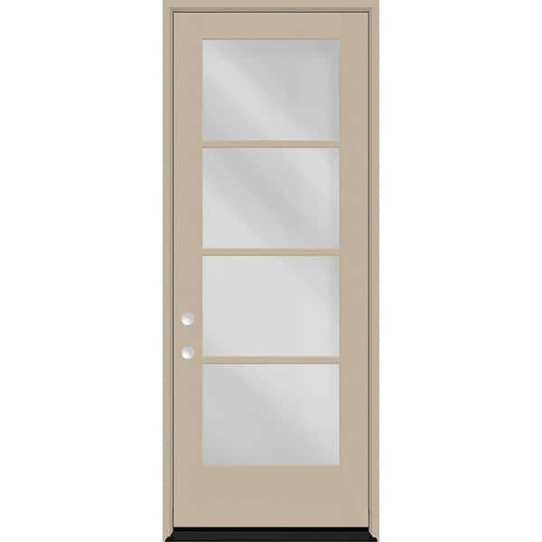 Steves & Sons Legacy 30 in. x 96 in. Icon 4-Lite Modern Clear Glass ...