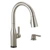 Delta Marca Single-Handle Touch Pull-Down Sprayer Kitchen Faucet with ...