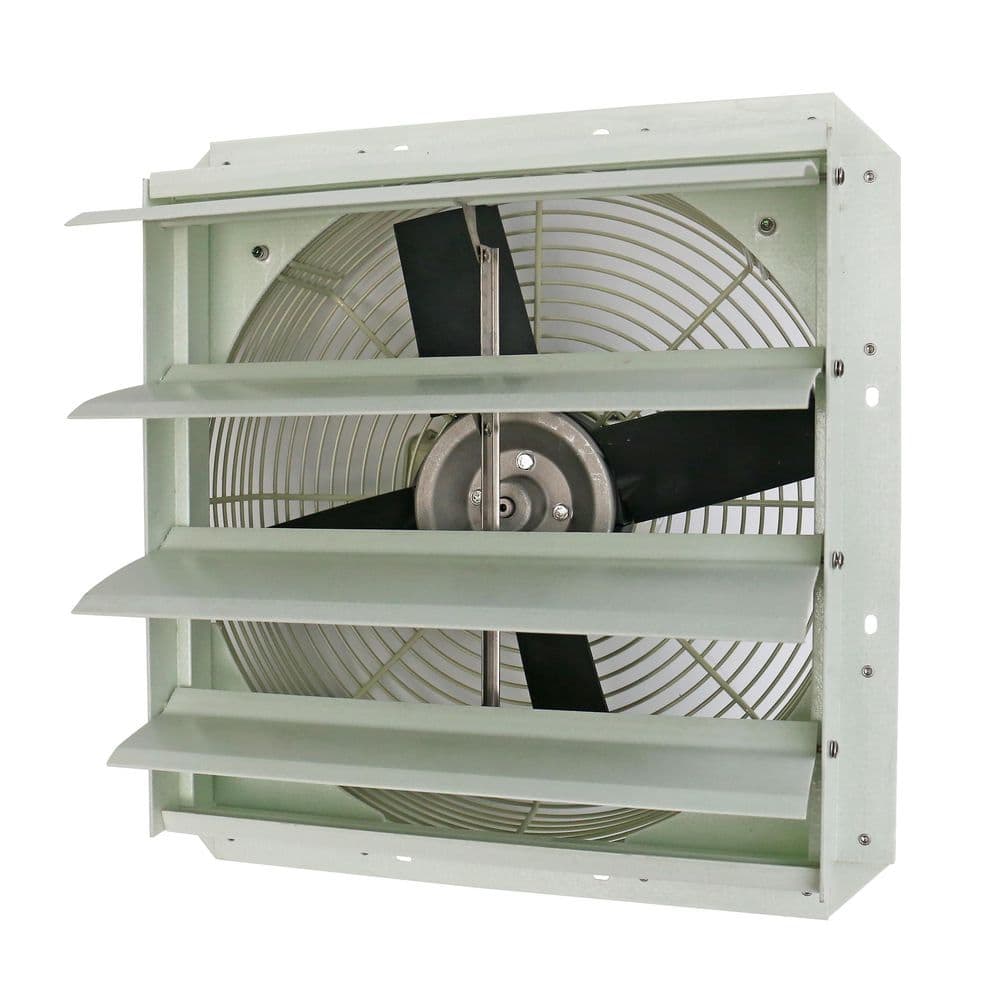 iLIVING ILG8SF16S-CR 16 in. Corrosion Resistance Shutter Exhaust Fan ...