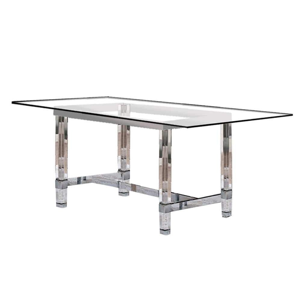 William's Home Furnishing Casper Chrome Dining Table CM3654T-TABLE