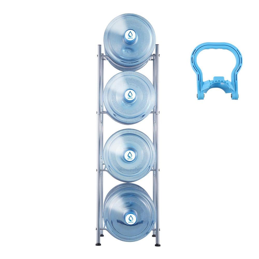SKYSHALO 4-Tiers Water Jug Holder, 5 gal. Water Bottle Holder, Single ...
