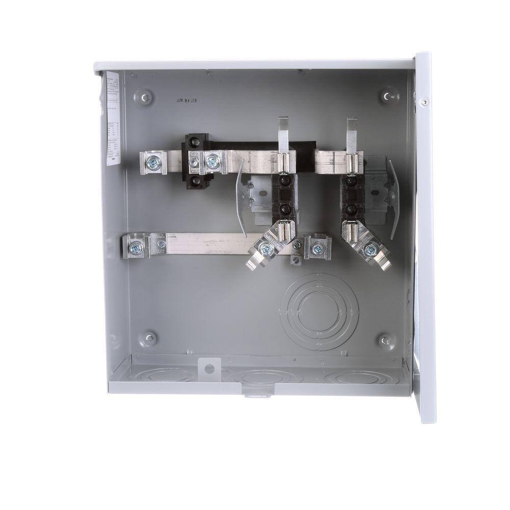 Siemens 200 Amp 4 Jaw Horn Bypass Underground Fed Meter Socket with 7/ ...