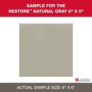Daltile Restore Natural Gray 6 in. x 6 in. Glazed Ceramic Sample Tile ...