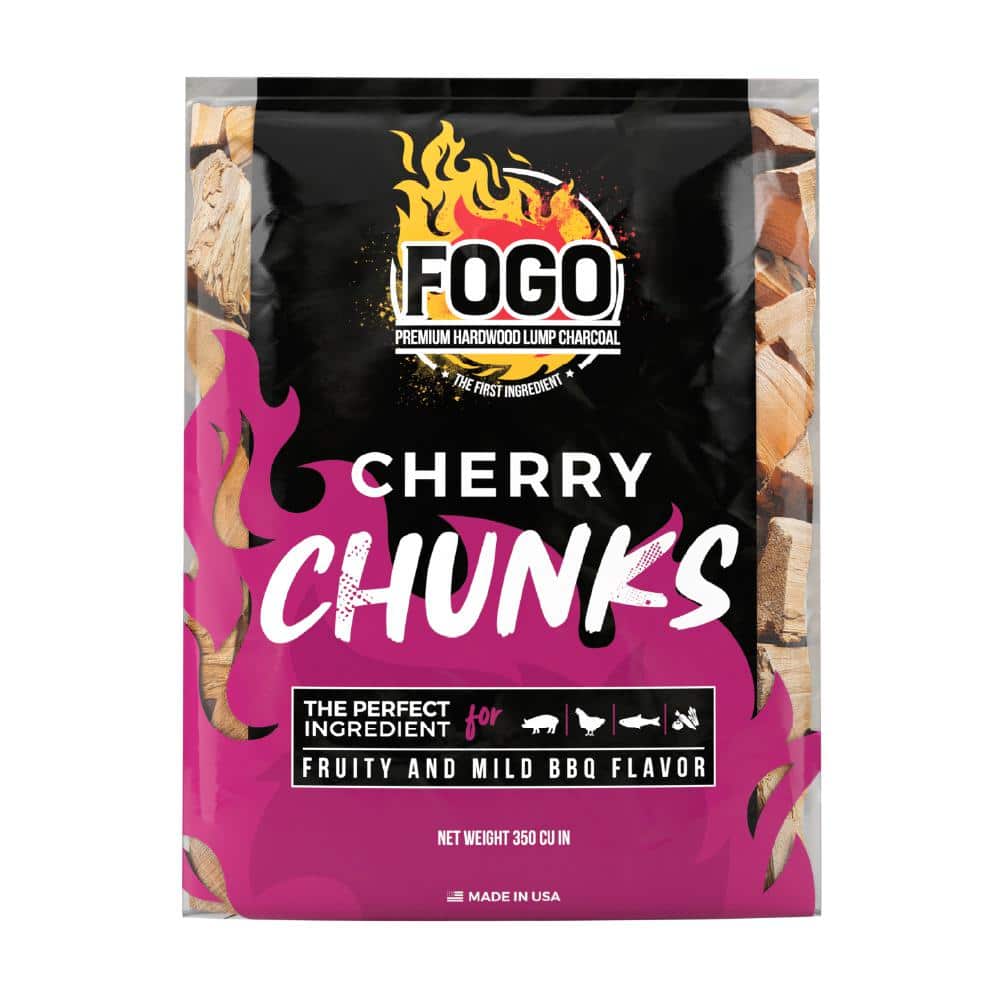 FOGO 350 Cu. In. Bag Cherry Smoking Chunks FG-SW-CHU-CH - The Home Depot