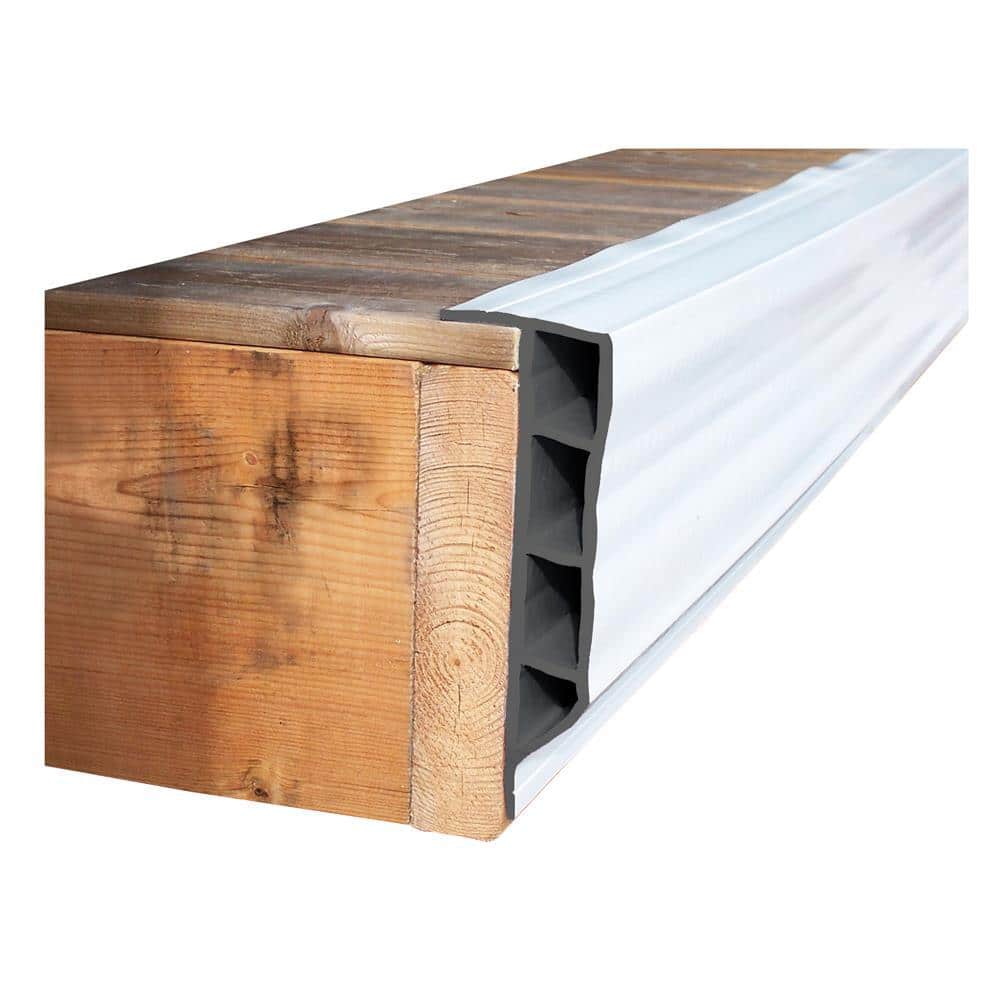 Dock Edge Super Full Face Profile, White DE1230F - The Home Depot