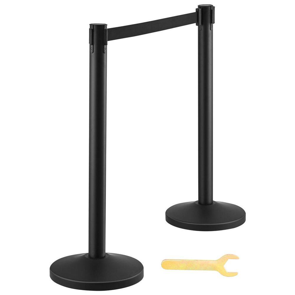SKYSHALO 4-Pack Crowd Control Stanchion, Carbon Steel Baking Painted ...