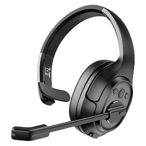 Black True Wireless Bluetooth Air-Conduction Open Over The Ear Headset ...