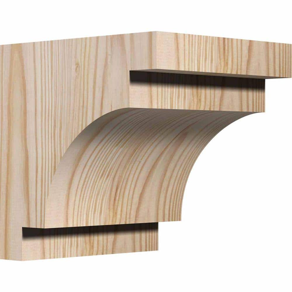 Ekena Millwork 5-1/2 in. x 6 in. x 6 in. Douglas Fir Mediterranean ...
