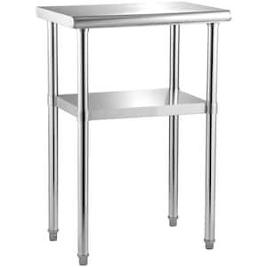 SVOPES Stainless Steel Prep Table 24 x 24 x 36 in. 600 lbs. Capacity ...