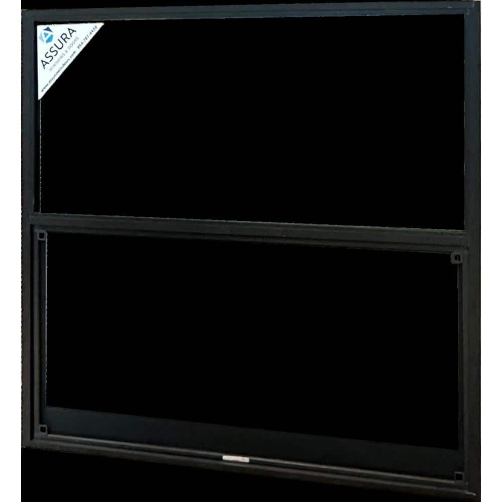 AWP 53 1/8 in. X 50 5/8 in. Series 2500 Bronze Single Hung Aluminum ...