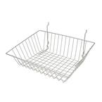 Econoco 12 in. W x 6 in. D x 6 in. H Black Narrow Wire Basket (Pack of ...