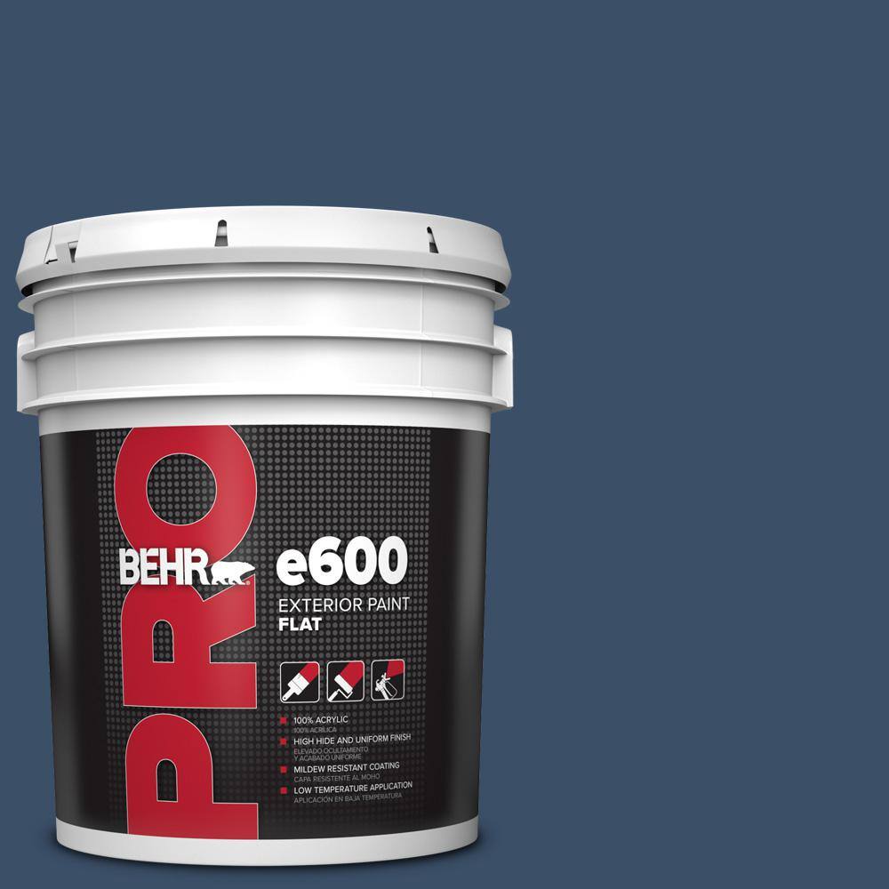 BEHR PRO 5 gal. #M510-7 Inked Flat Exterior Paint PR61305 - The Home Depot