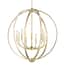 Golden Lighting Colson 6-Light Olympic Gold Globe Chandelier-3167-6 OG ...