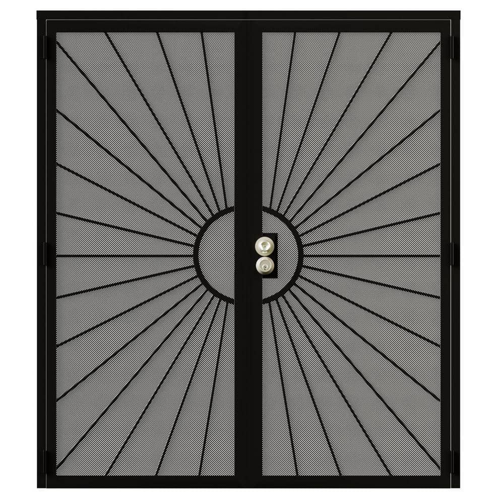 ARK DESIGN 72 in. x 80 in. Universal/Reversible Hinging Black Surface ...