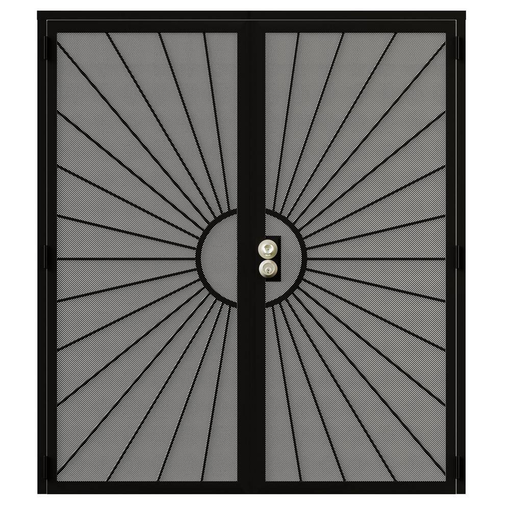 ARK DESIGN 72 in. x 80 in. Universal/Reversible Hinging Black Surface ...