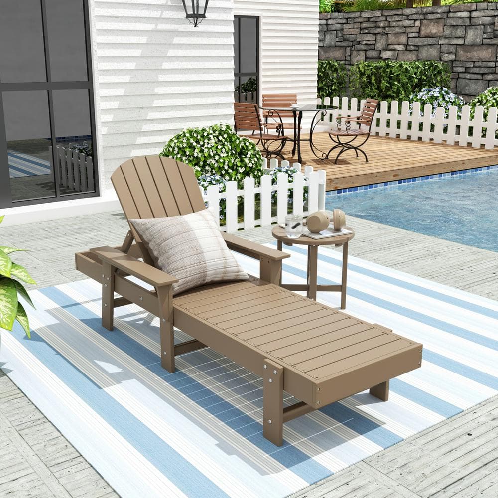 WESTIN OUTDOOR Altura 2PC Weather Wood Classic Outdoor Patio Adjustable ...