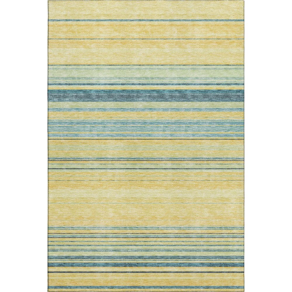 Addison Rugs Mayfield Premium Machine Washable Abstract AMF979 Yellow 2 ...