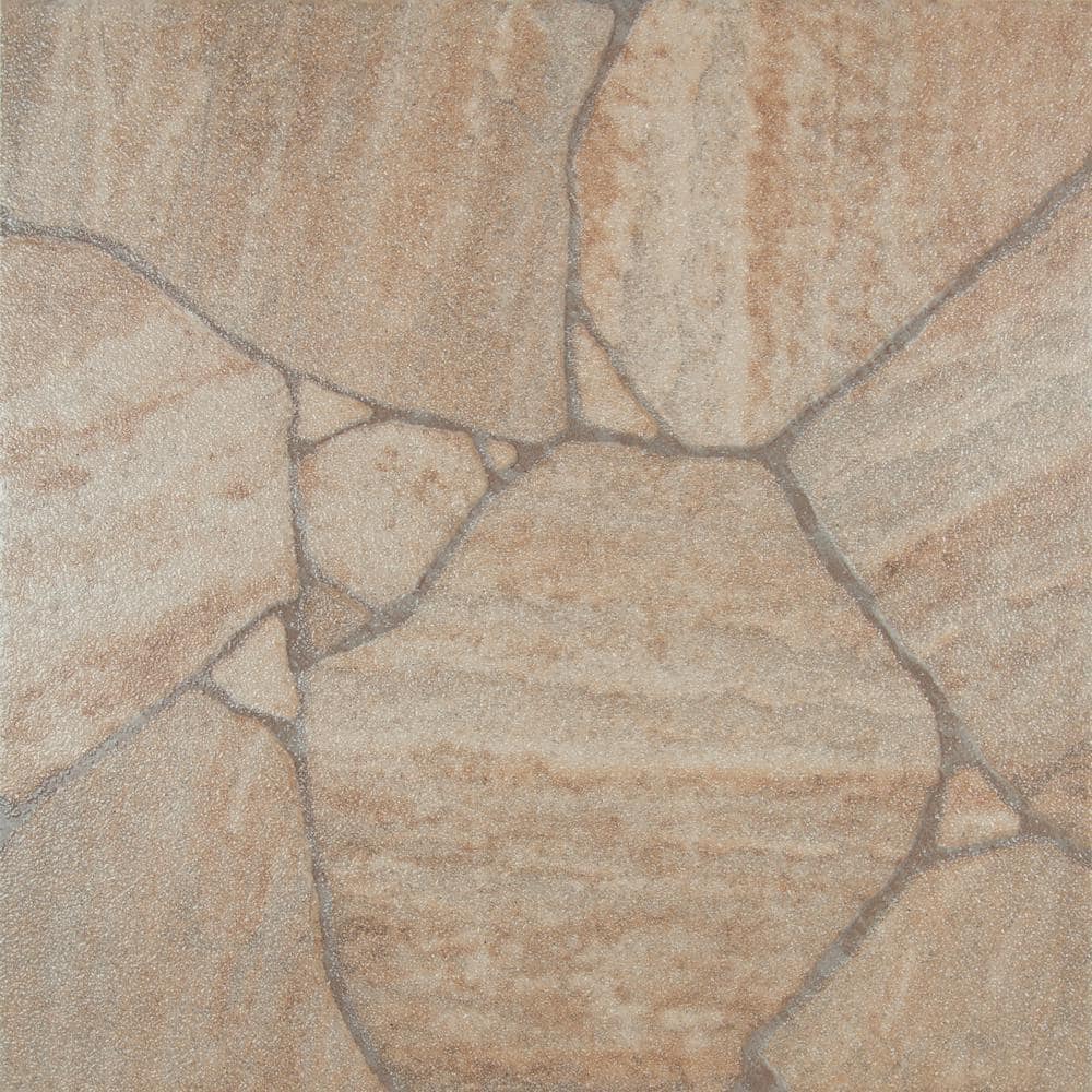 Megatrade Cliffstone 17 in. x 17 in. Ceramic Floor and Wall Tile (22 sq ...