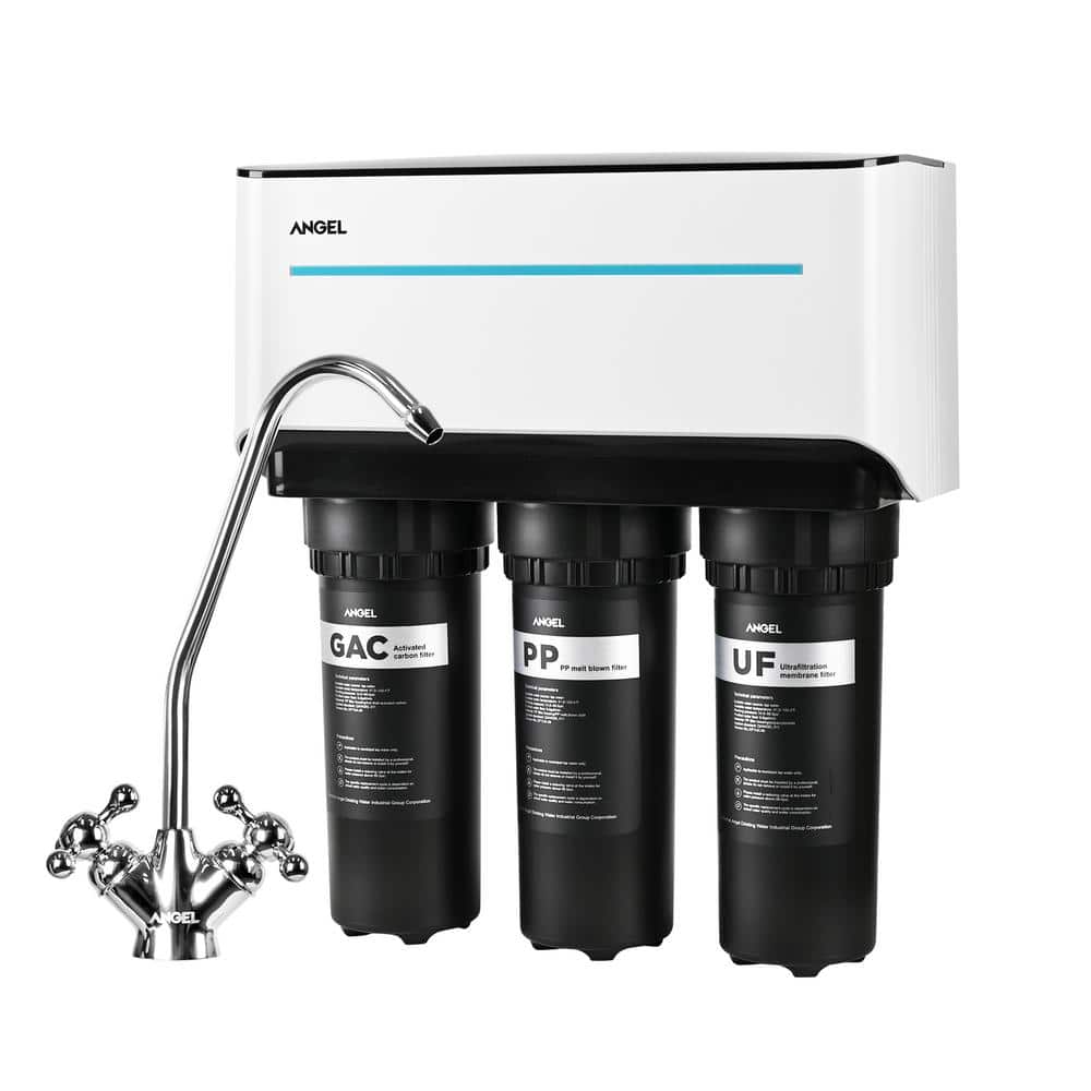 UKISHIRO 5-Stage Under-Sink Reverse Osmosis Water Filtration System ...