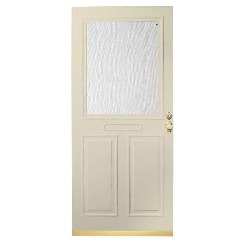 EMCO 36 in. x 80 in. Forever Almond Store-in-Door Traditional Storm ...