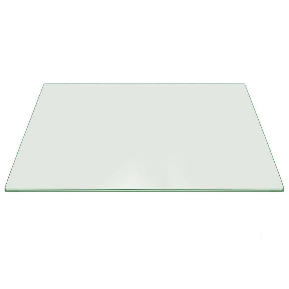 Fab Glass and Mirror 36 in. x 72 in. Clear Rectangular Tempered Glass ...