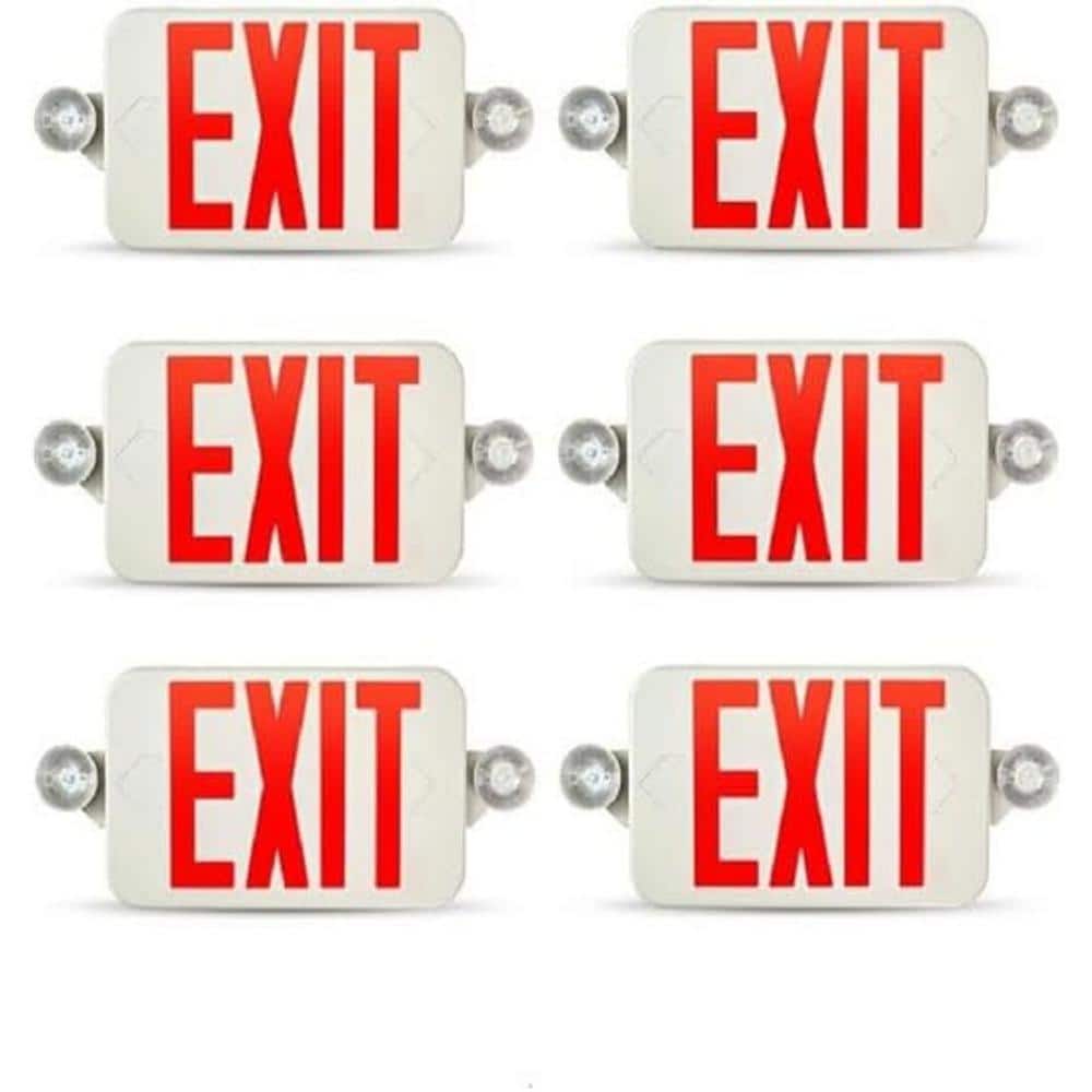 CIATA Rechargeable Integrated LED Emergency Exit Lights with Battery ...