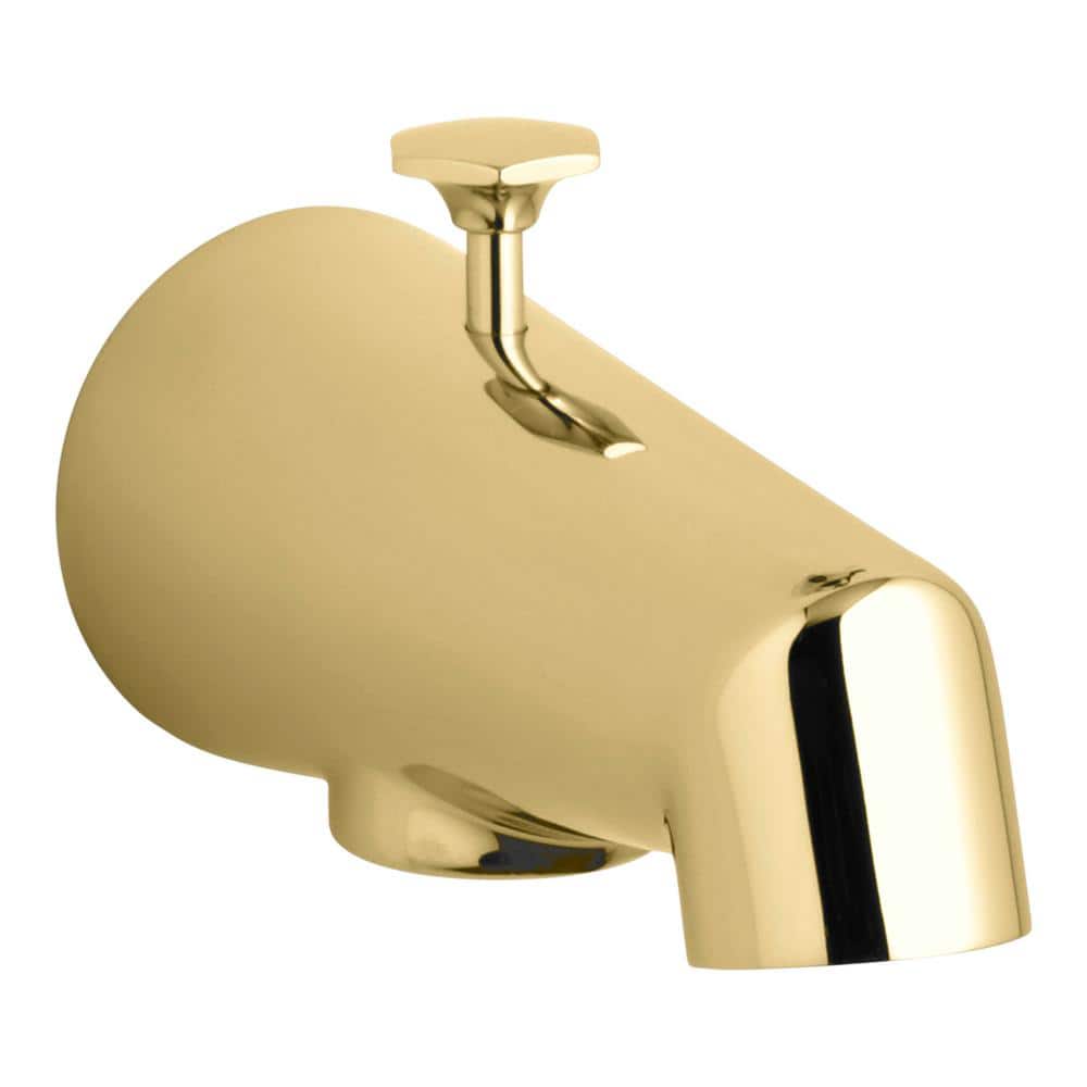 KOHLER Wall Mount Bath Spout in Vibrant Polished Brass K-6855-PB - The ...