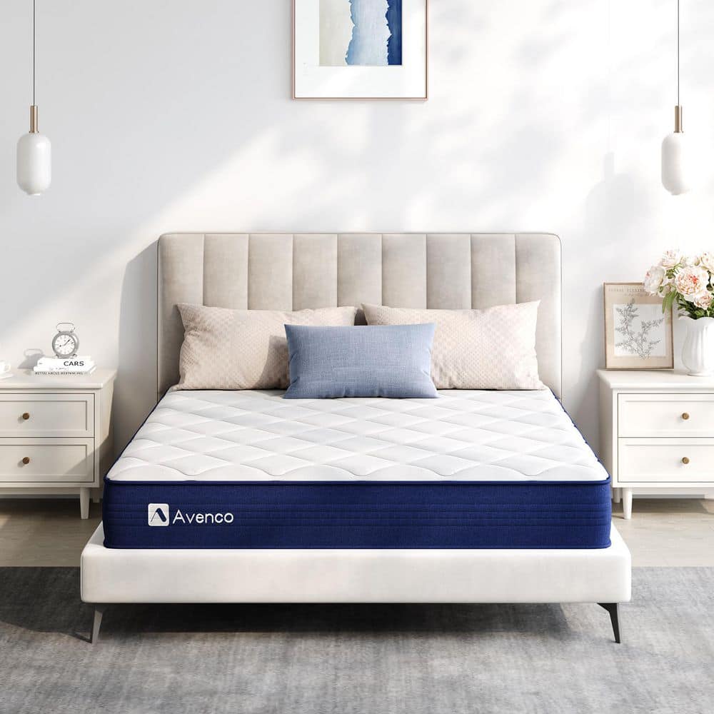 Avenco Twin Medium Firm Hybrid Gel Infused Memory Foam 8 in. Bed-in-a ...