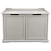 TRIXIE XL Wooden Litter Box Enclosurein Gray 40235 - The Home Depot
