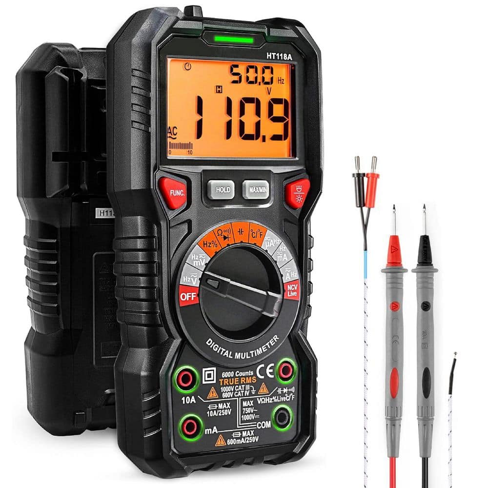 Lukyamzn Digital Multimeter TRMS 6000 Counts Voltmeter Auto-Ranging ...