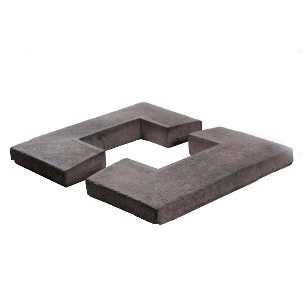 ClipStone Black Peaked Split Column CapStone 18 in x 18 in for 8x8 Post ...