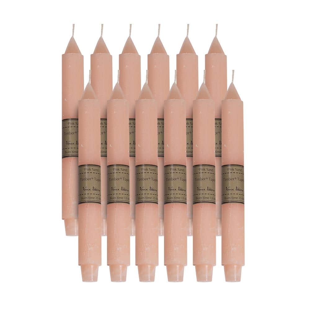 Vance Kitira 10" Pink Sand Timber Trunk Taper - Set of 12 CT100PKSDKIT ...