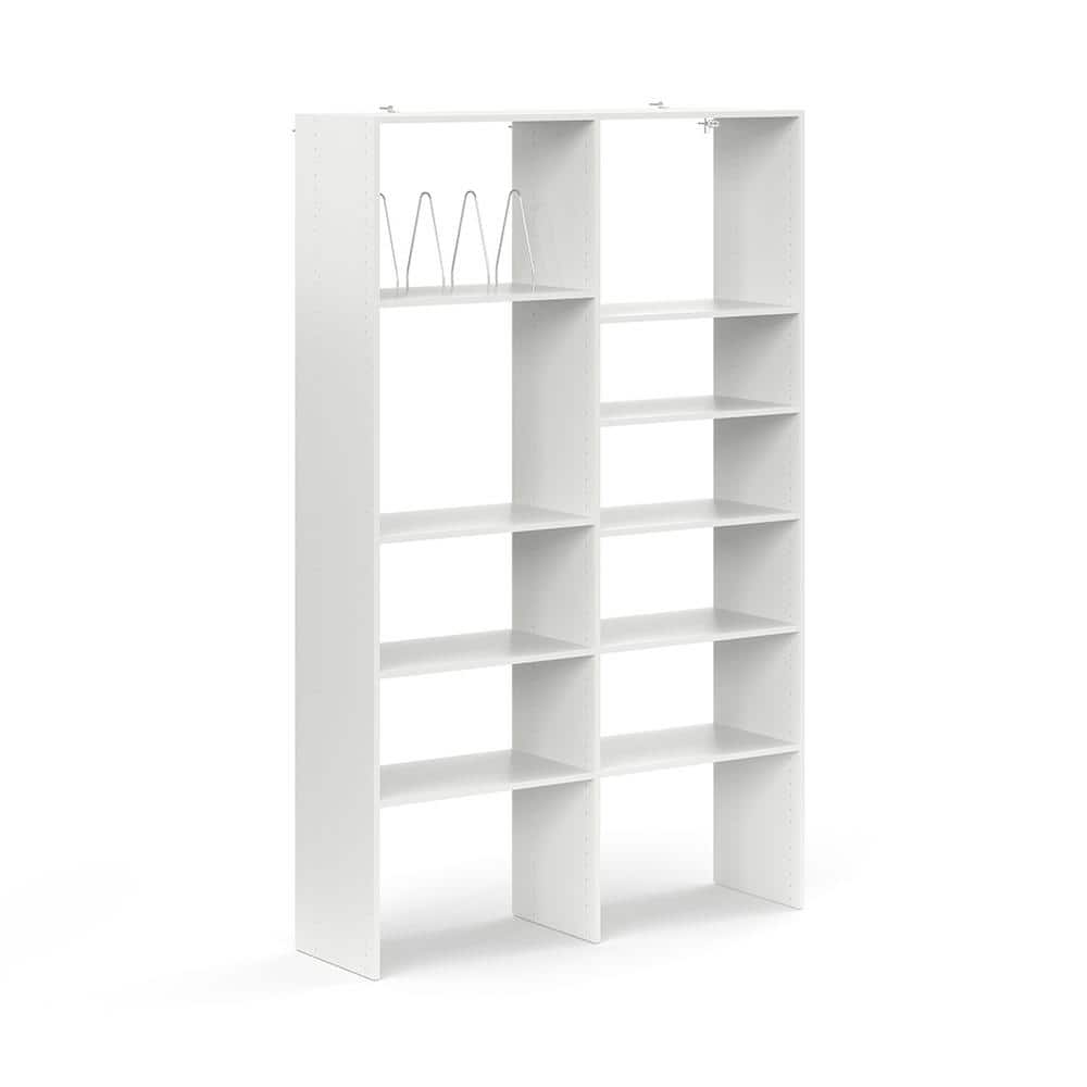 Closet Evolution 49 in. W White Wood Pantry System WH75 - The Home Depot