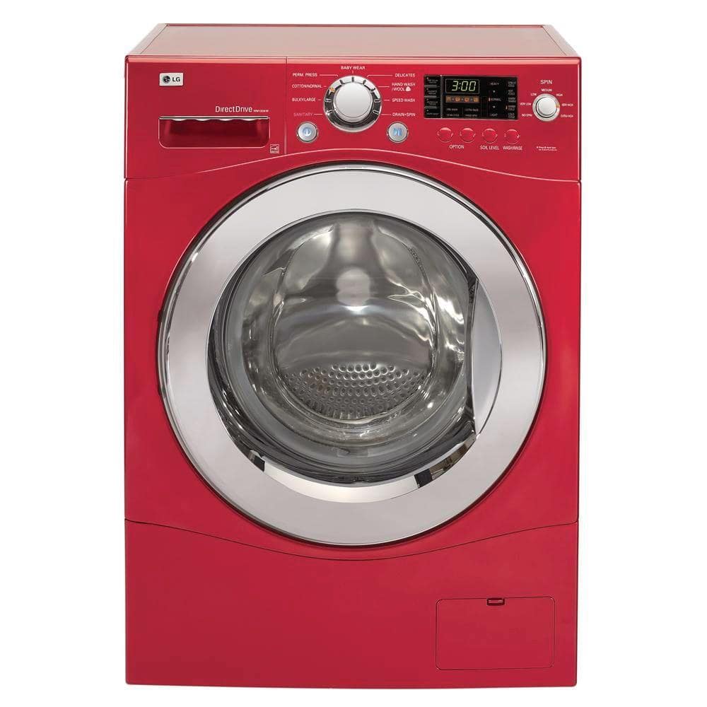LG 2.3 cu. ft. High-Efficiency Front Load Washer in Wild Cherry Red ...
