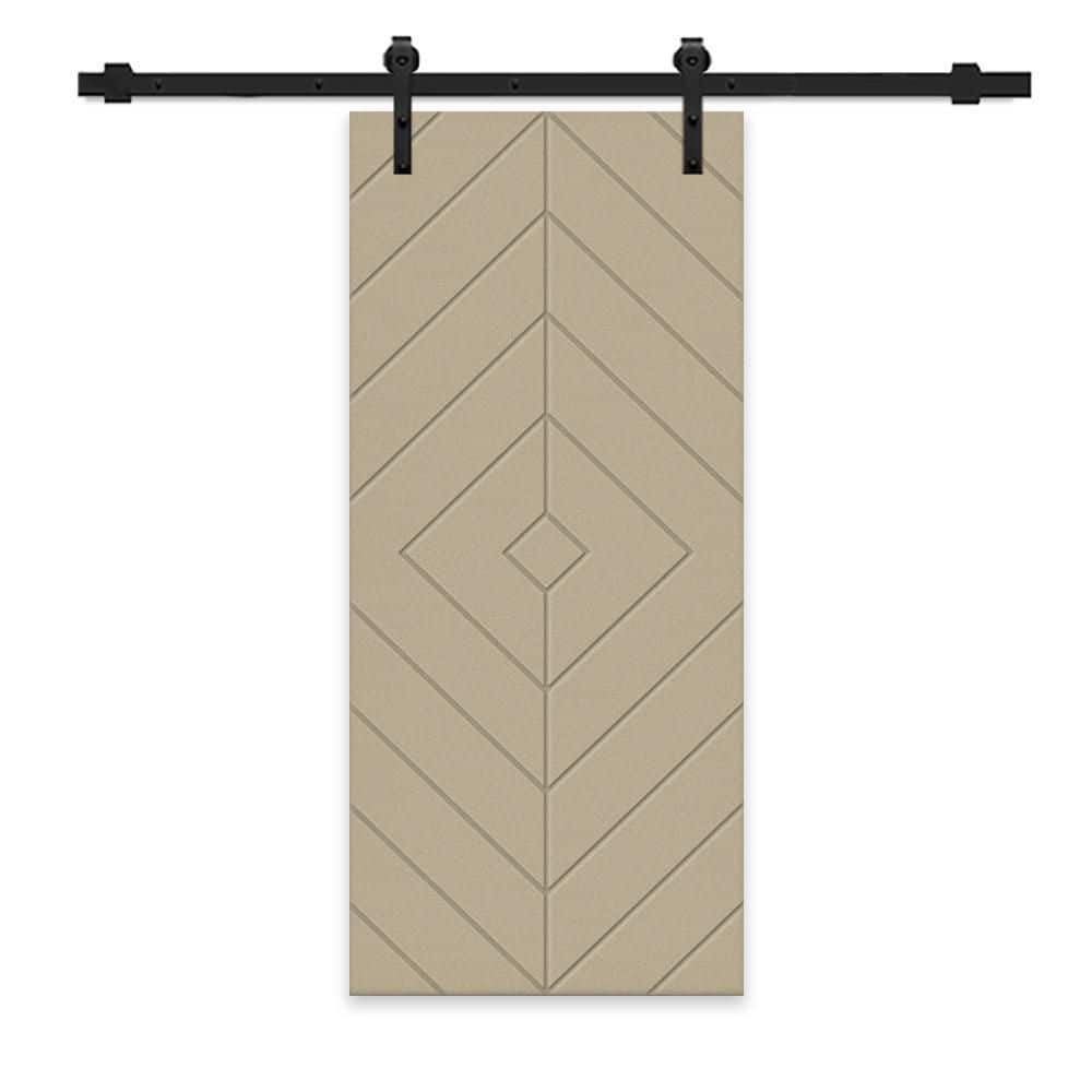 CALHOME Diamond 36 in. x 80 in. Fully Assembled Unfinished MDF Modern ...