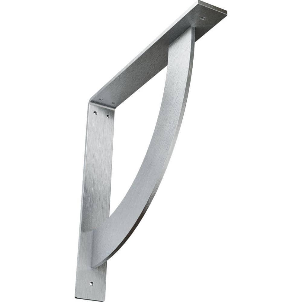 Ekena Millwork 14 in. x 2 in. x 14 in. Steel Unfinished Metal Bulwark ...