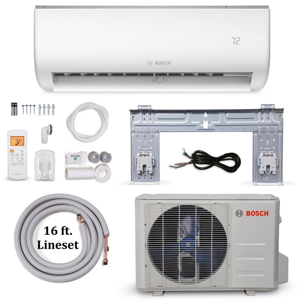 Bosch Climate 5000 ENERGY STAR 9,000 BTU 0.75 Ton Ductless Mini Split ...