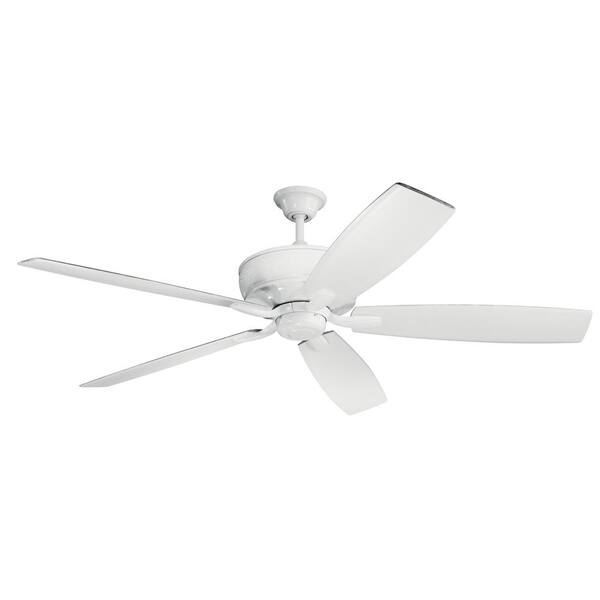 KICHLER Monarch 70 in. Indoor White Downrod Mount Ceiling Fan with Wall ...