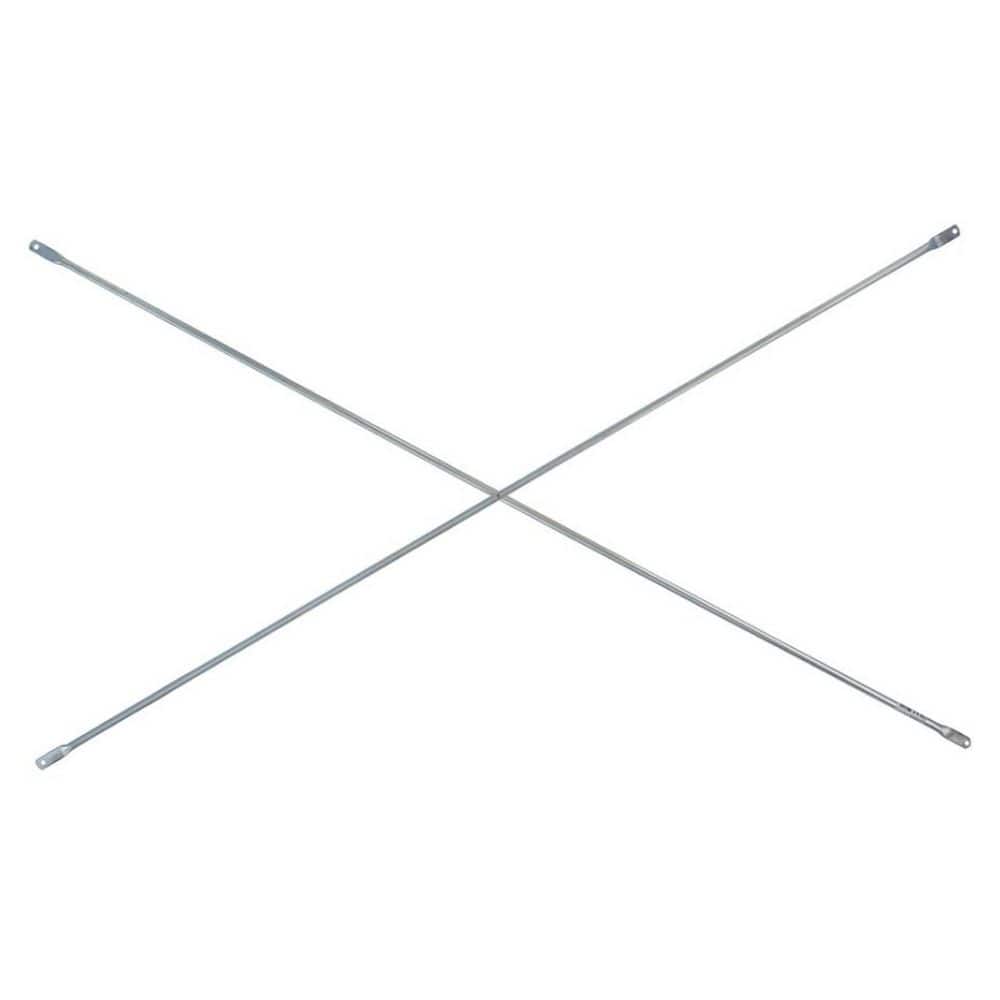 MetalTech 10 ft. x 4 ft. Galvanized Steel Cross Brace to Increase ...