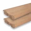 American Pro Decor 72 in. W x 1-3/8 in. H x 5 in. D Unfinished Red Oak ...