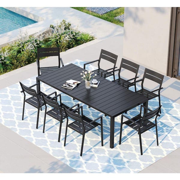 Reviews for vicllax Set of 4 Sandshell Stackable Metal Patio Dining ...