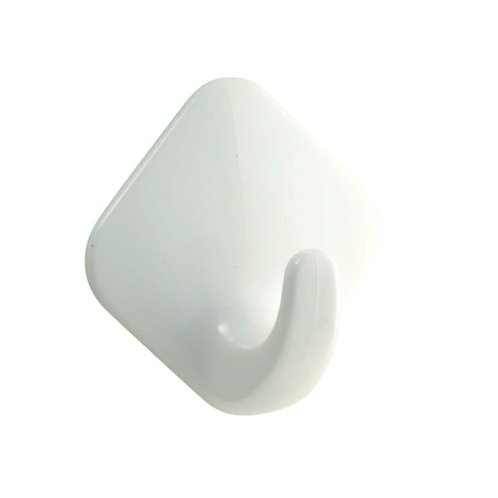 interDesign Self-Adhesive Diamond Single Robe Hook White 16008 - The ...
