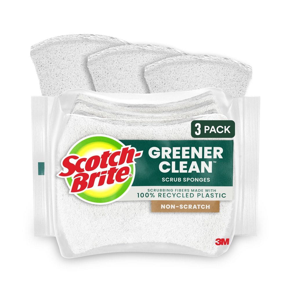 Scotch-Brite Greener Clean Non-Scratch Scrub Sponge (3-Pack) 97033-UG ...