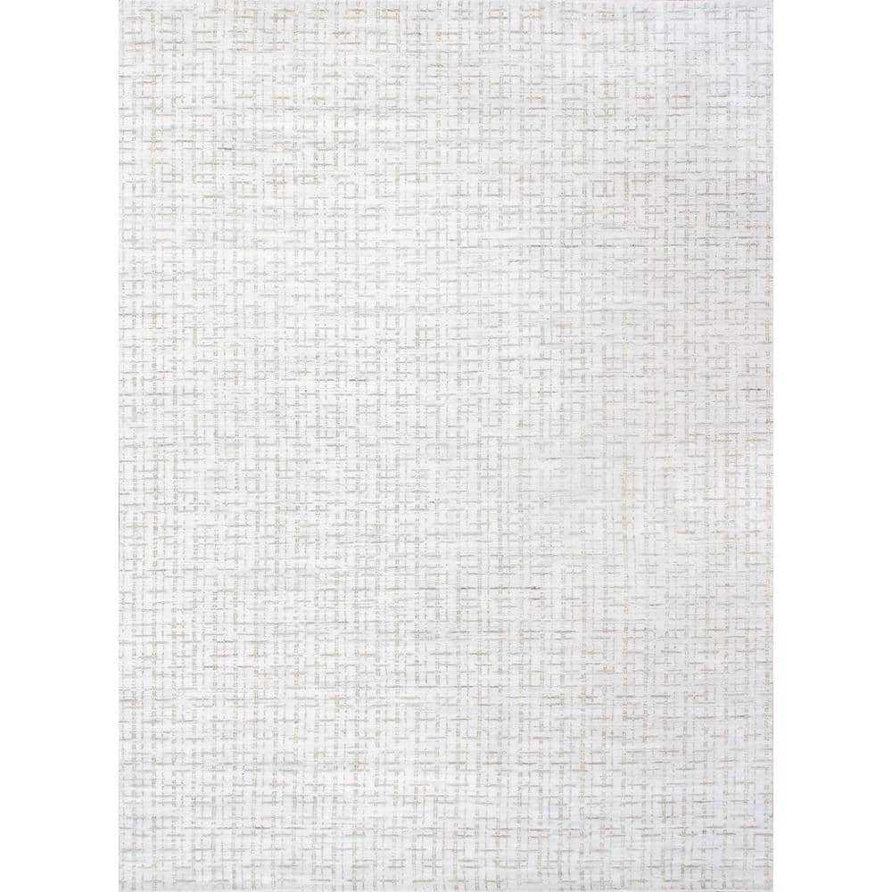 Pasargad Home Anatolian Beige Multi 10 Ft X 14 Ft Striped Cotton Area