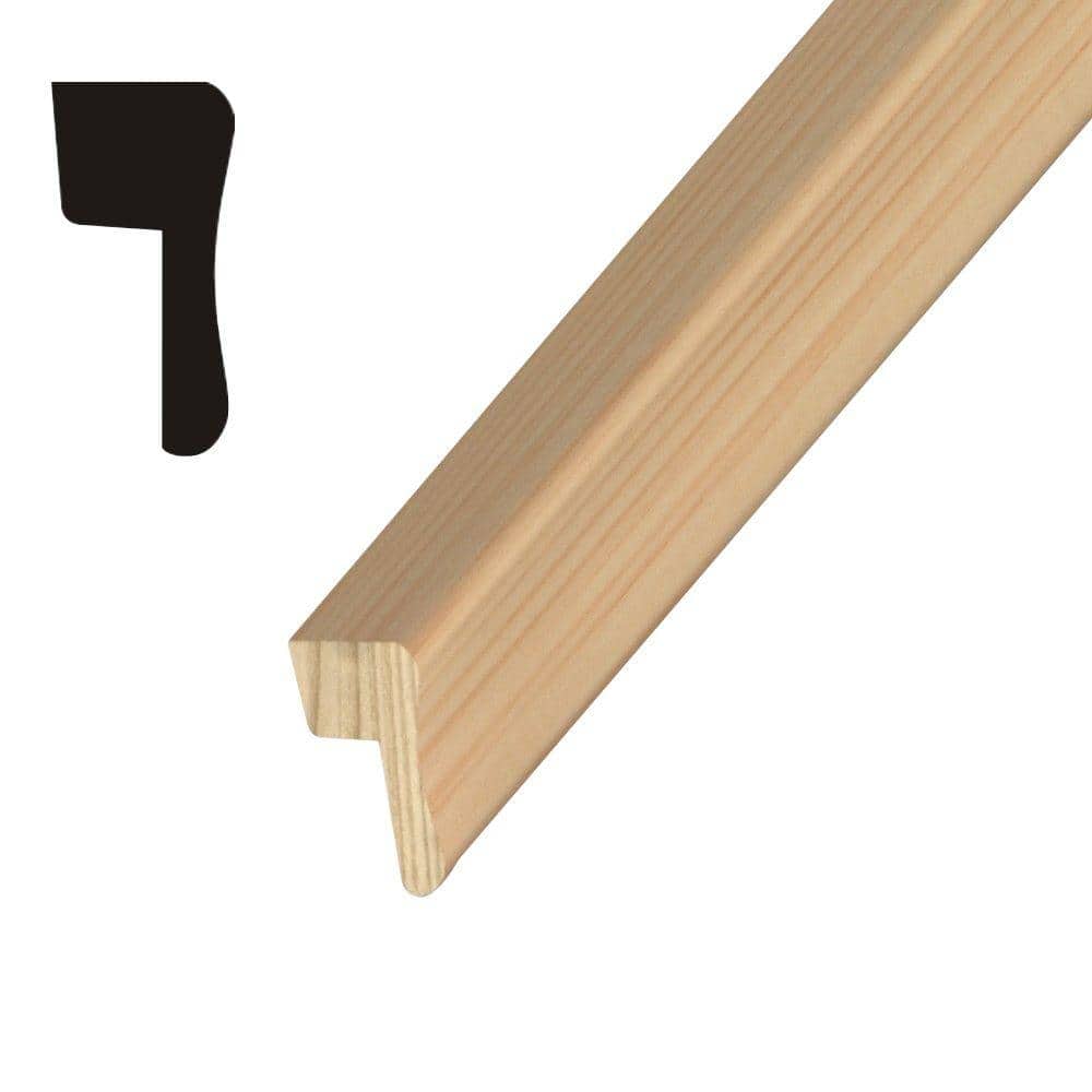 Kelleher 9/16 in. x 1-1/4 in. Pine Cap Moulding P474 - The Home Depot