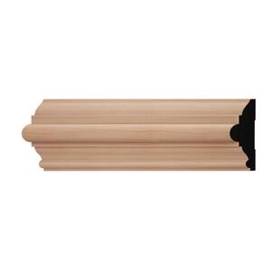 Ekena Millwork WM49 2.09 in. D x 3 in. W x 6 in. L Wood (Cherry) Crown ...