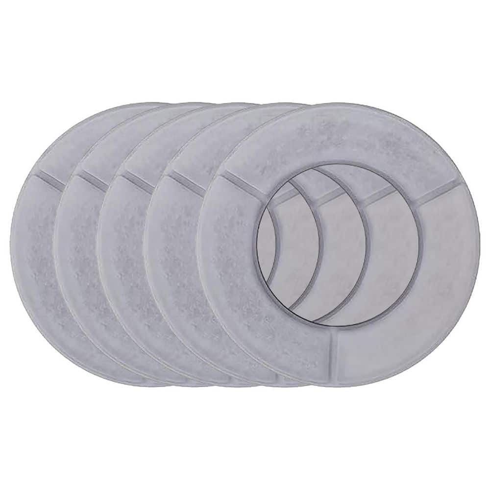 Dog Water Bowl Replacement Filters 5-Pack Carbon Ion Exchange Resin Non ...